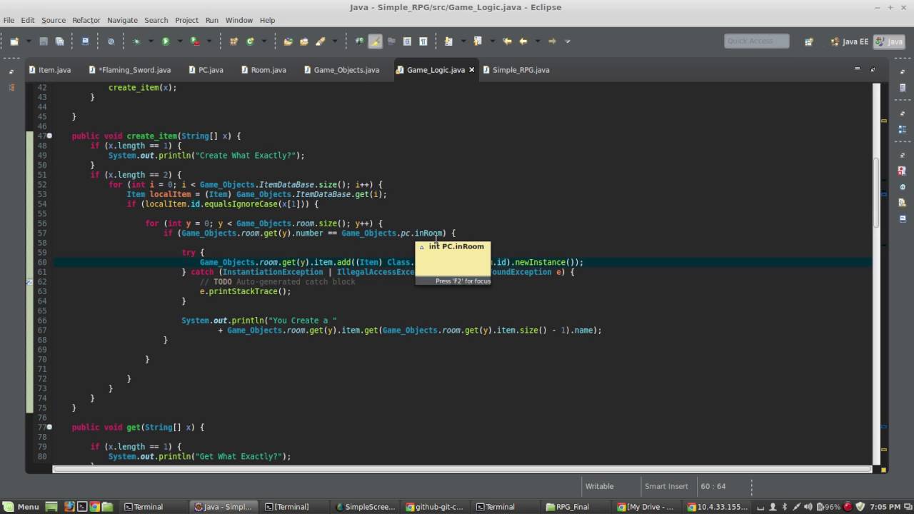 Java Tutorial: Build a Basic RPG (Item Creation) Part 6