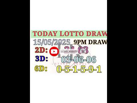 Lotto Result Today 9pm draw 15/05/2025 Swertres Ez2 PCSO result