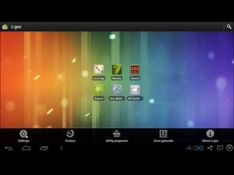 Geocaching with Android app C:geo. Quick start tutorial / how to video