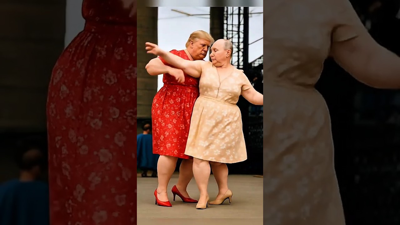 👯‍♂️Trump & Putin Amazing Dance move Parody#shorts #trump #putin #ai #parody #trumpputi#dance #meme
