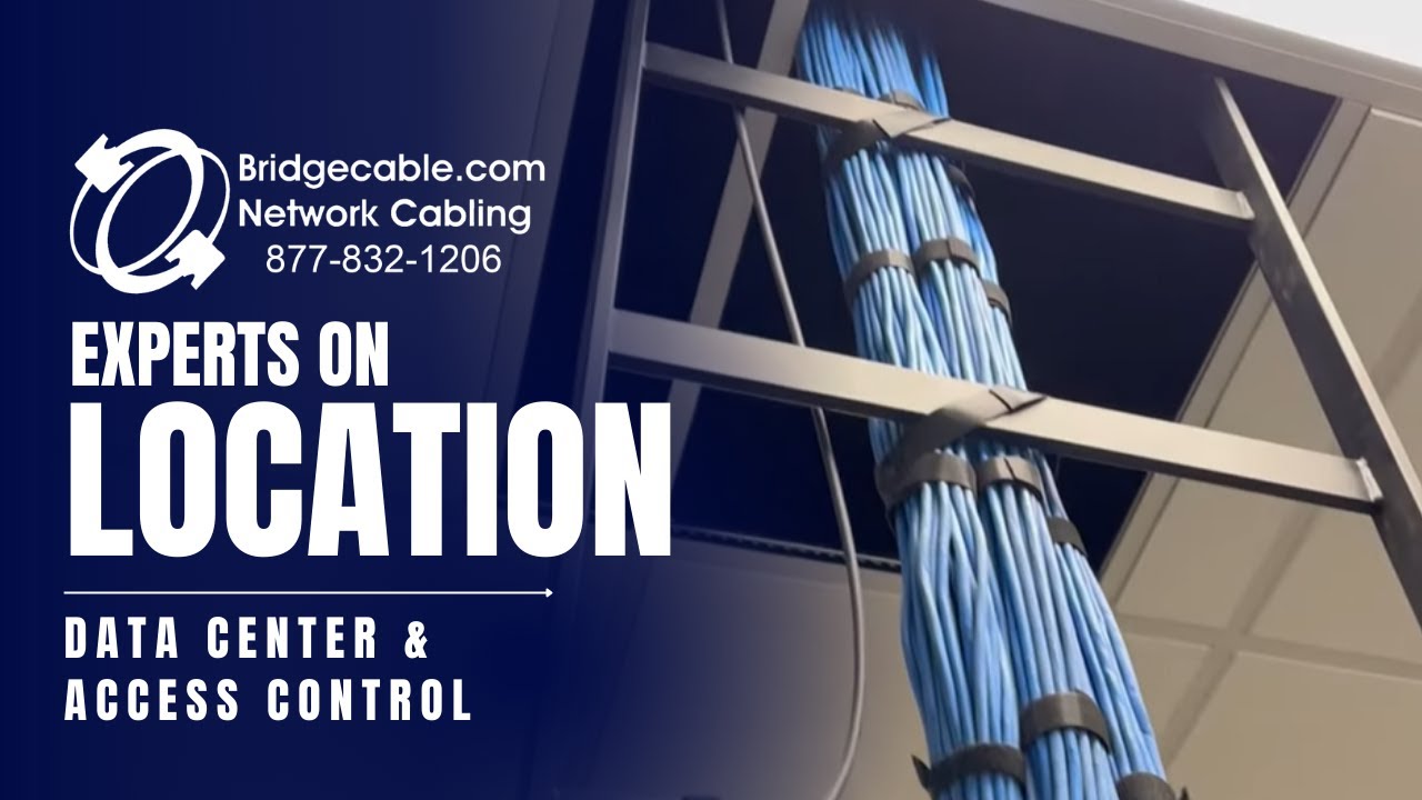 Data Center Network Cabling with Access Control Example from Philadelphia's BridgeCable.com Team