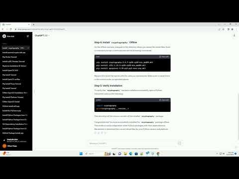 pip install cryptography offline