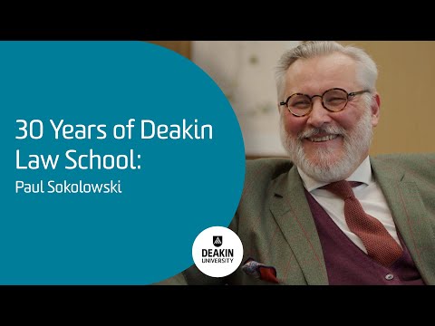 30 Years of Deakin Law School: Paul Sokolowski
