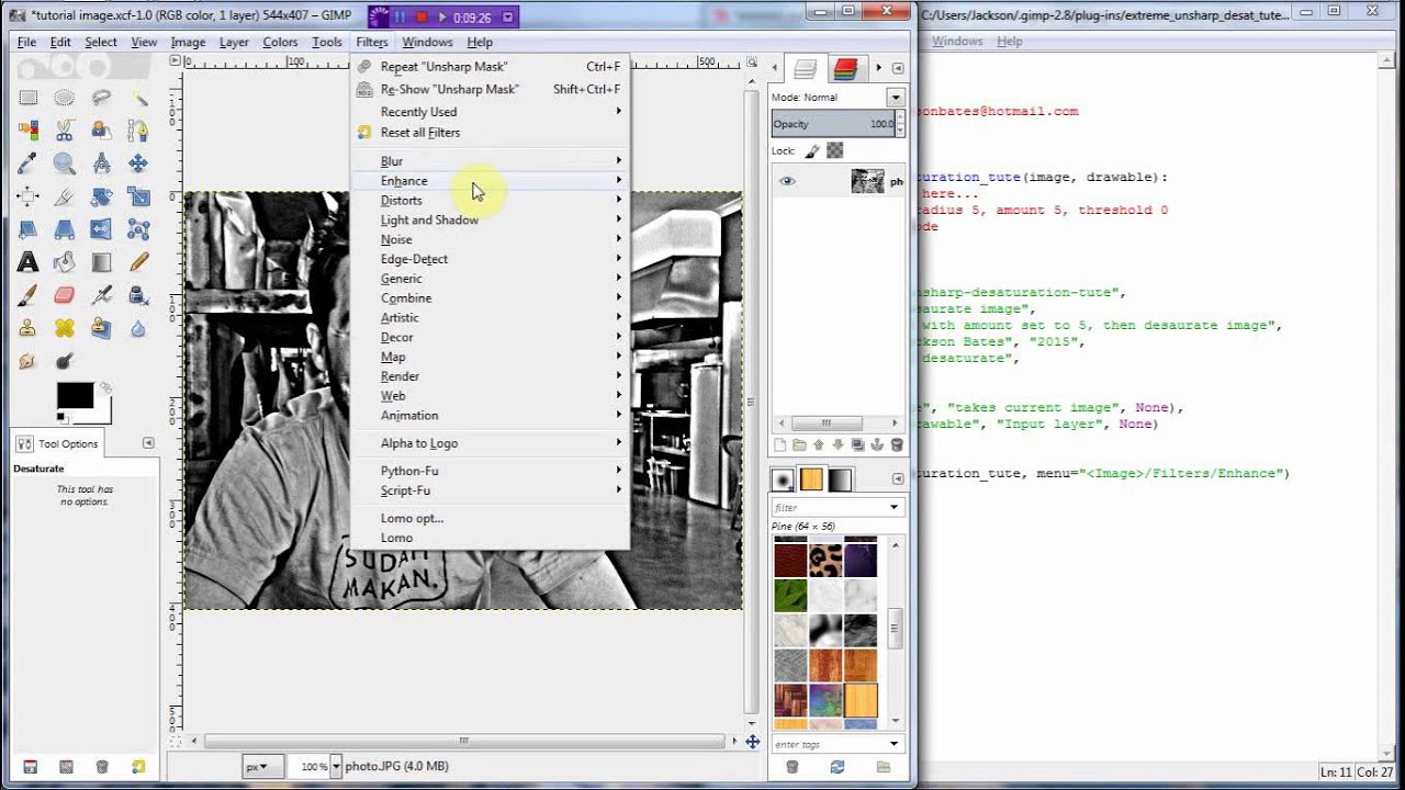 Gimp Scripting: Python Fu, Automating Workflows, coding a complete plug-in