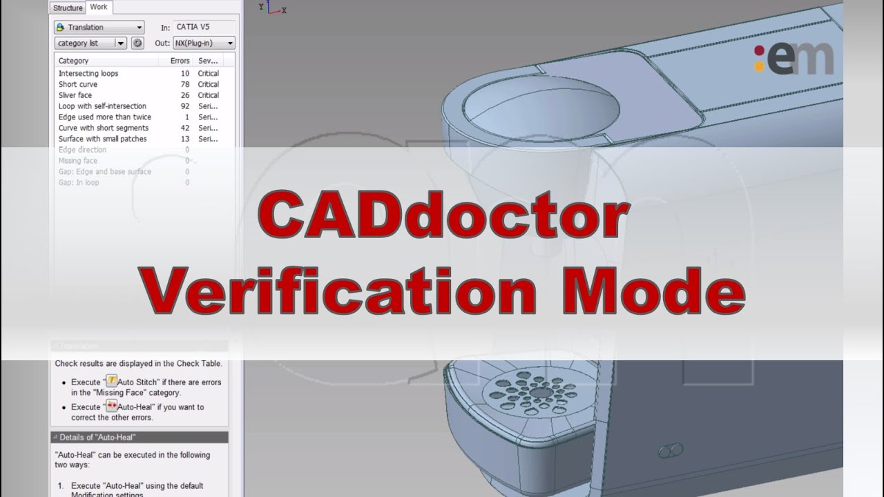 CADdoctor Verification Mode
