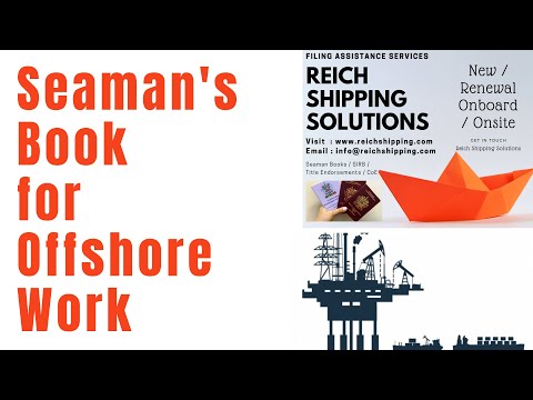 Seaman Book Assistance : Rigs, Marine Offshore Unit, Oil and Gas ...