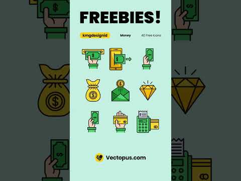 Free Money Icons from KMGDESIGNID #icondesign #art #illustration