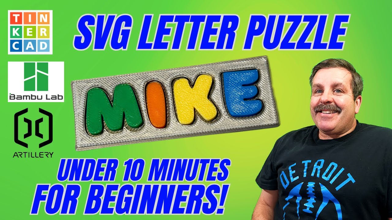 Make a Tinkercad 3D Printable SVG Letter Puzzle via Canva in Minutes!