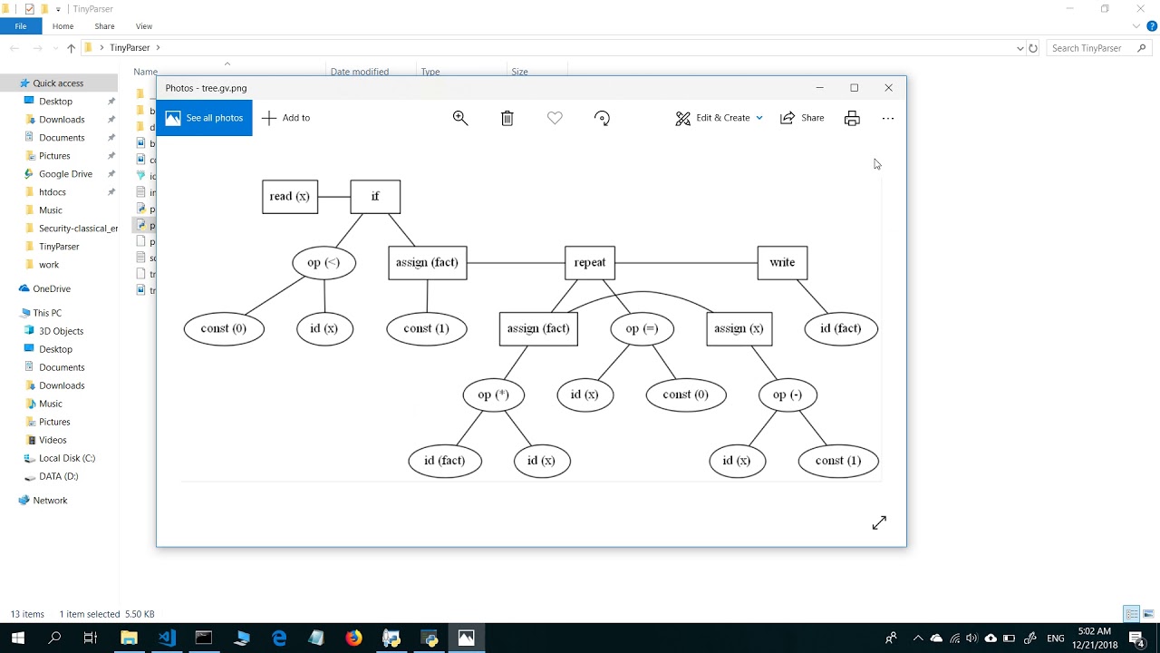 Tiny Scanner & Parser