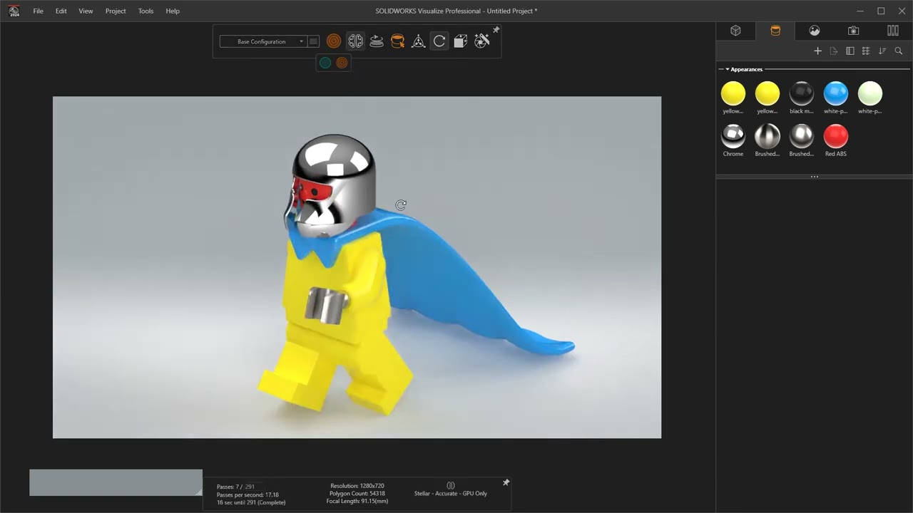 Solidworks Visualize - setup and rendering overview
