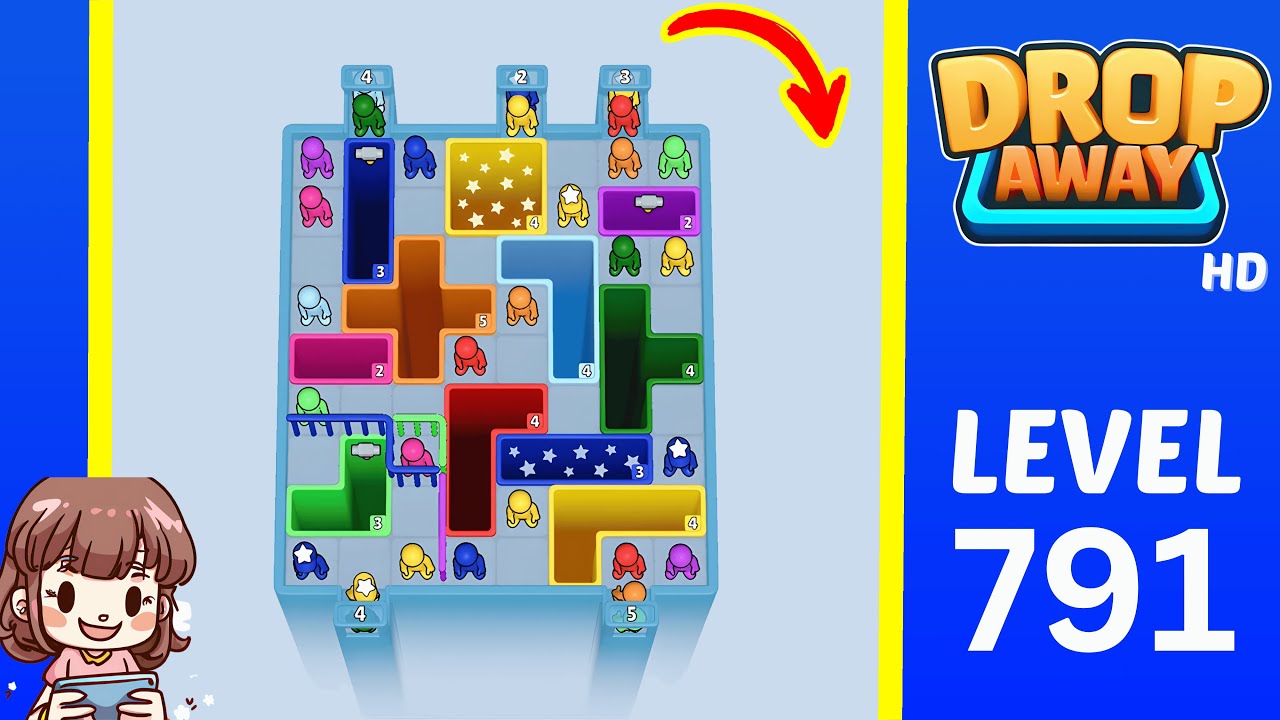 Drop Away Level 791 Solution Walkthrough