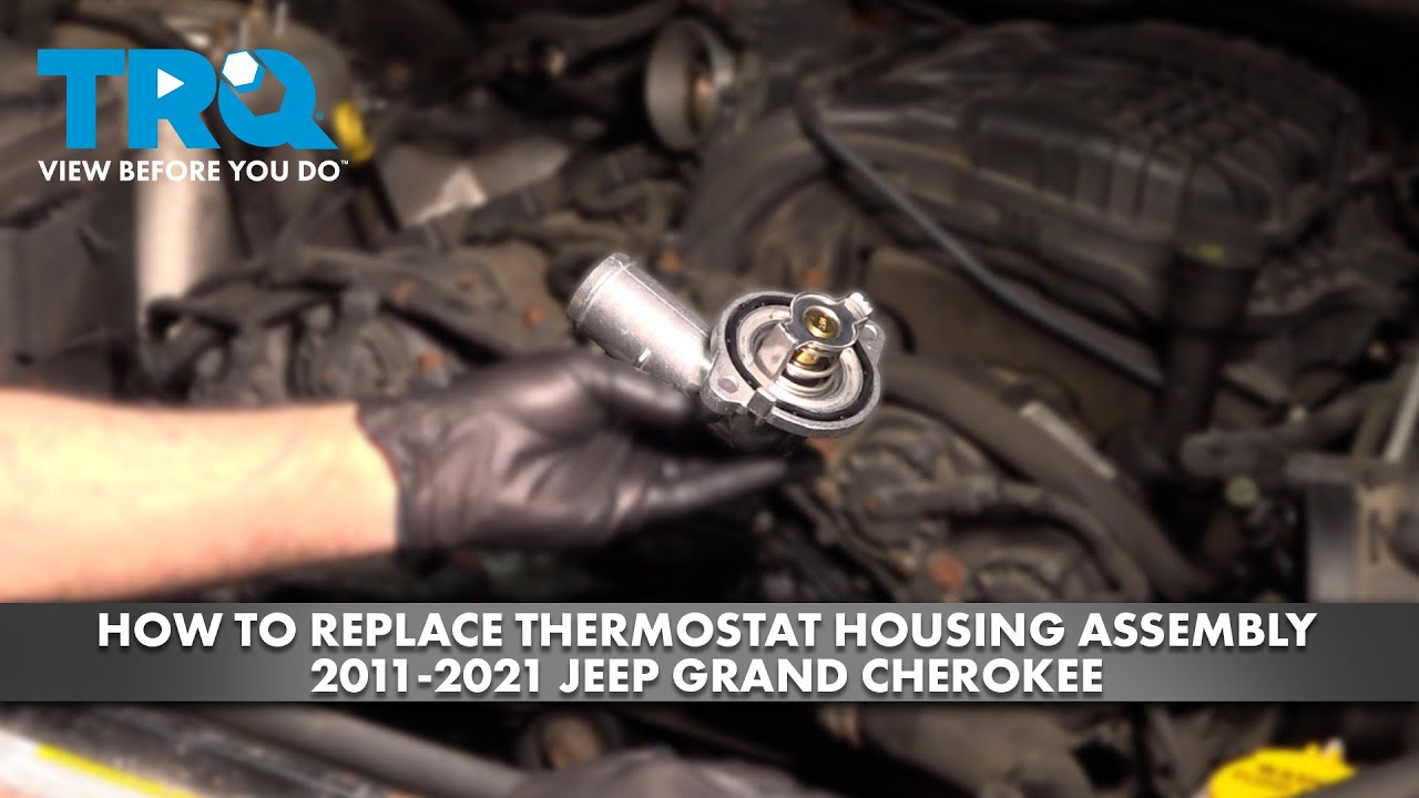How to Replace Thermostat Housing Assembly 2011-2021 Jeep Grand Cherokee