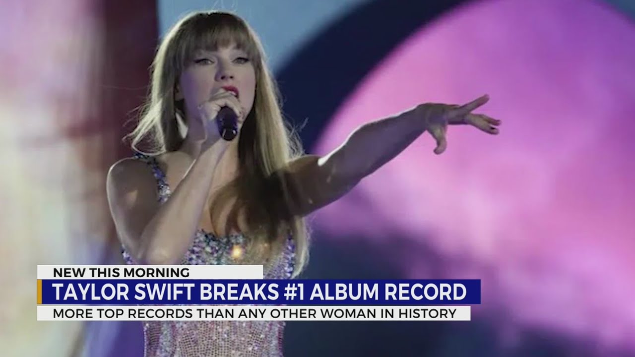 Taylor Swift sets women's record for most #1 albums