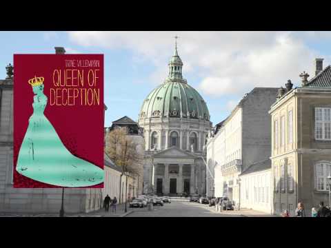 Ad for Queen of Deception, my wife Trine Villemann's first novel