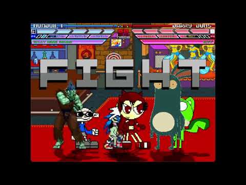 MUGEN Fight - Numbuh 1, Sonic, Silly Rare Akuma, & Michael Jackson vs. Kiff, Barry, Sago, & Fekio