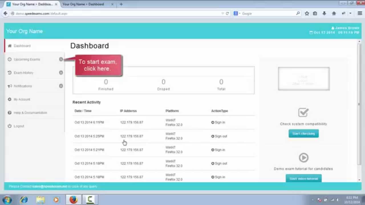 Exam Software Tutorial for Candidates