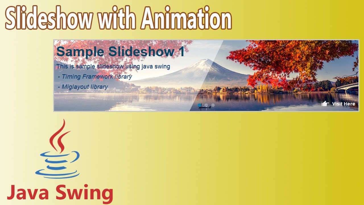 Java Swing - Slideshow with Animation