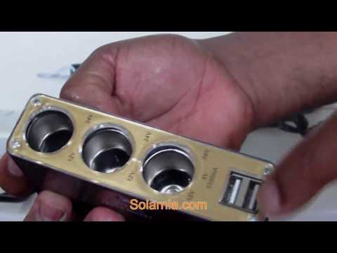 Convert 100-240V AC Outlets Into 12V DC Socket Adapters