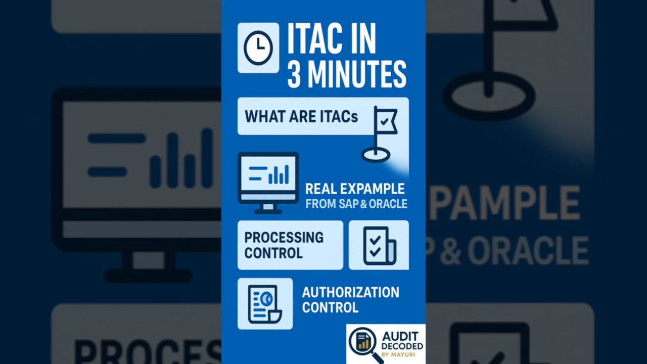 ITAC (IT Application Controls) Explained in 3 Minutes (With SAP/Oracle Examples!) 🚀 #itac #audit