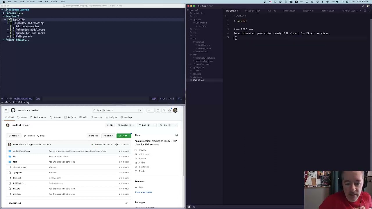 Live Coding Elixir! Hardhat session 2: Telemetry and Tracing