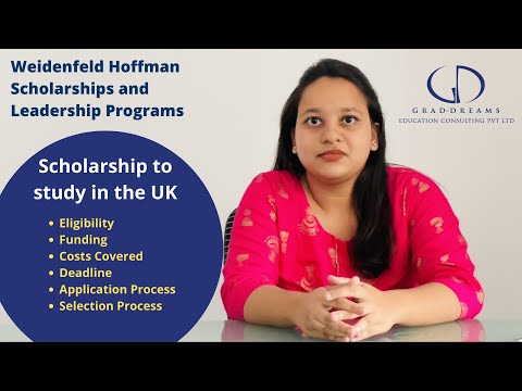 Weidenfeld-Hoffmann Scholarships and Leadership Programme to study in the UK