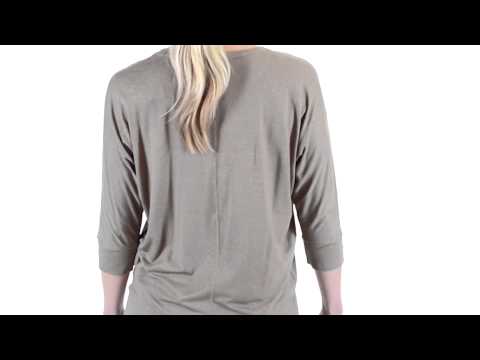FDJ French Dressing Metallic Shirt - 3/4 Dolman Sleeve (For Women)