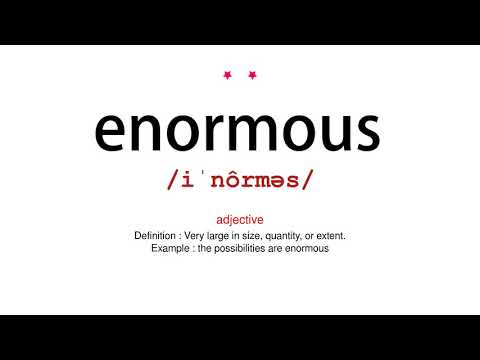 How to pronounce enormous - Vocab Today
