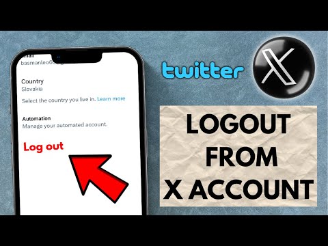 How To Logout Of X/Twitter Account - 2025
