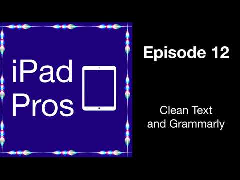 Clean Text and Grammarly Keyboard (iPad Pros - 0012)