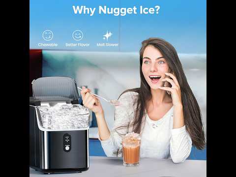 Electactic Countertop Nugget Ice Maker Pro - 34lbs/24H