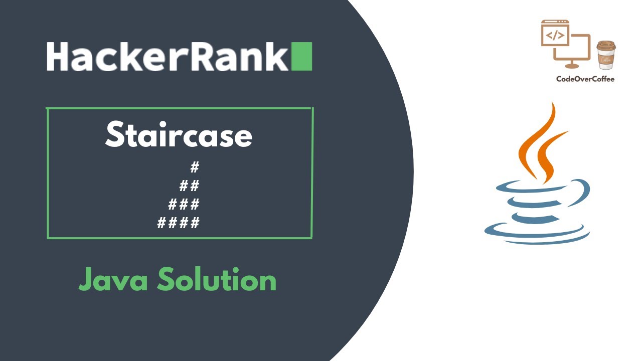Staircase | HackerRank | Java Solution #hackerrank #java #datastructures #pattern
