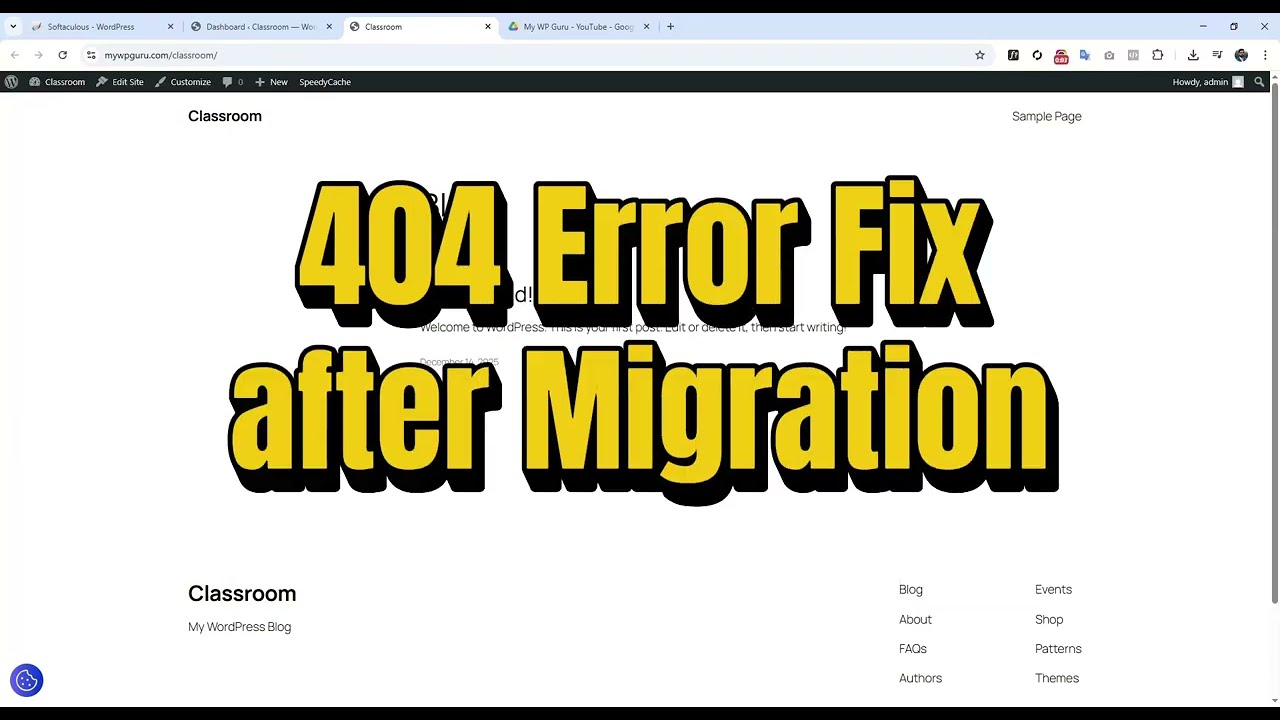 How to Fix 404 Error After WordPress Migration (Quick & Easy Fix)