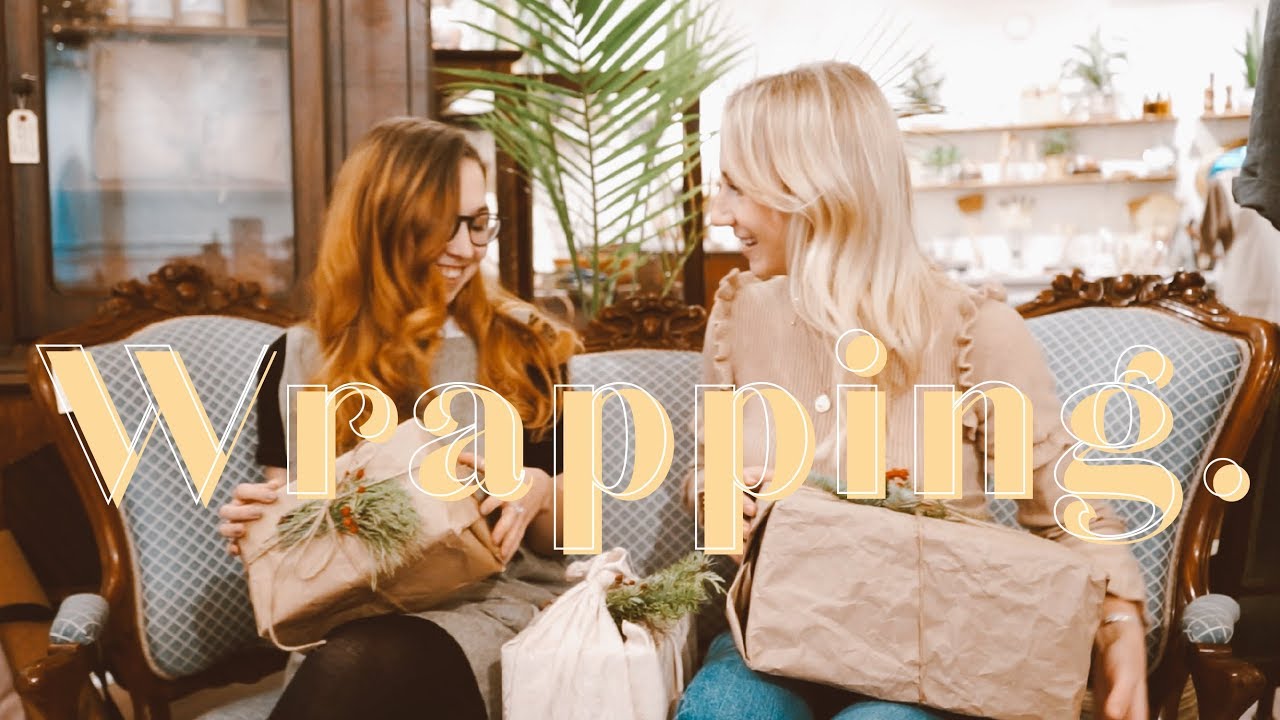 DIY Environmentally Friendly Gift Wrapping Ideas 🎁🎄| #VLOGMAS 2018