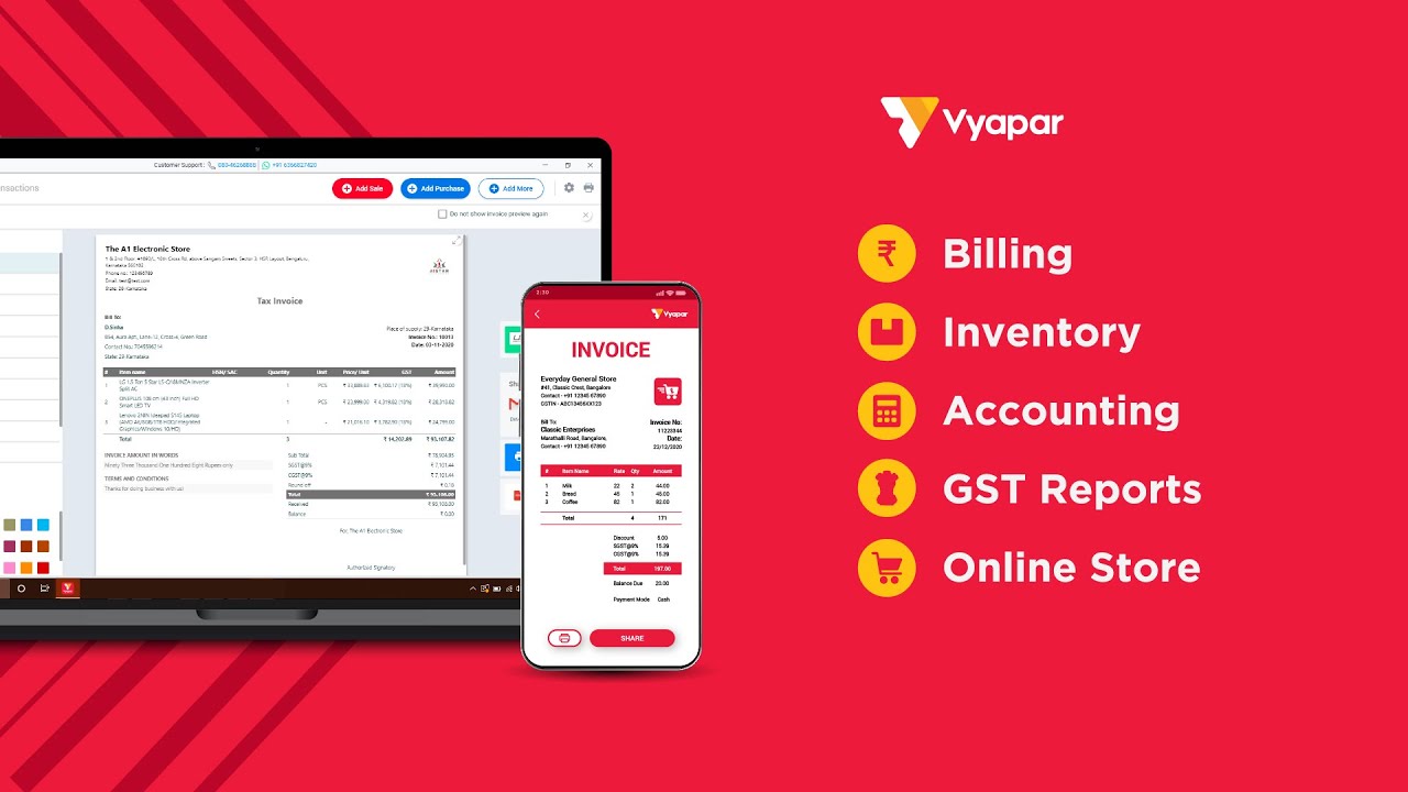 All-In-One Billing, Inventory & Accounting App