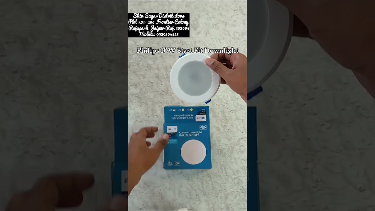 Philips 10W StarFit Led Downlight (Cool Day White) EyeComfort Technology #philips #downlight #shorts