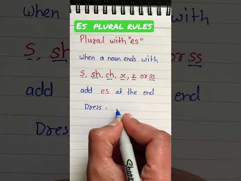 Plural with “es” #short #english #englishgrammerrules rules