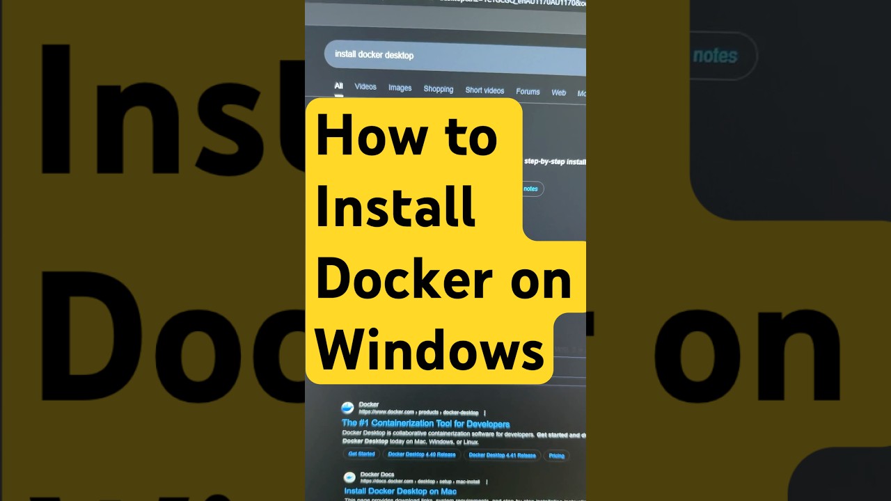 How to Install Docker on Windows #docker #windows