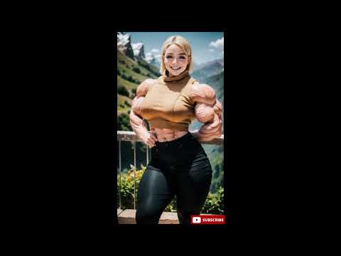Female Physique bodybuilding | Girl Flexing Biceps | Female Biceps #fitness #ai #lookbook