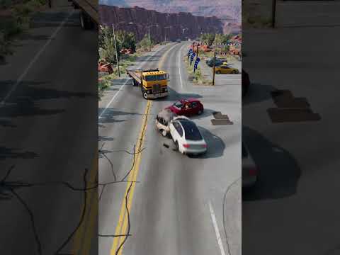 Realistic Highway Car Crashes #420 - BeamNG.Drive