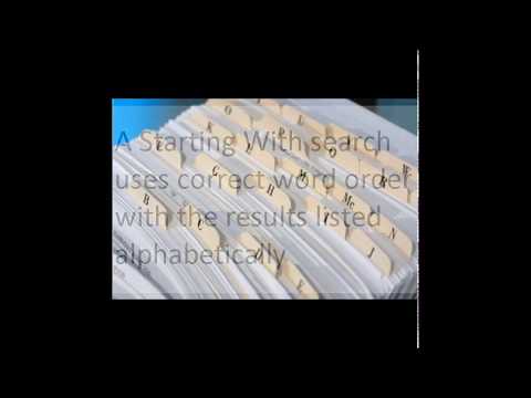NTC Library - NEOS Catalogue "Starting With" searching