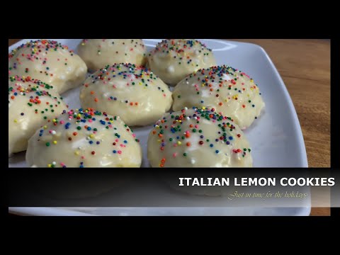 Italian Lemon Cookies for the Holidays