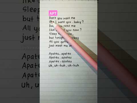 Master English with Music! | Sing "APT" with ROSE & Bruno Mars #shorts