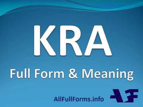 KRA Full Form | KRA का पुरा नाम
