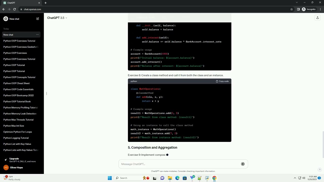 python object oriented programming exercises pdf