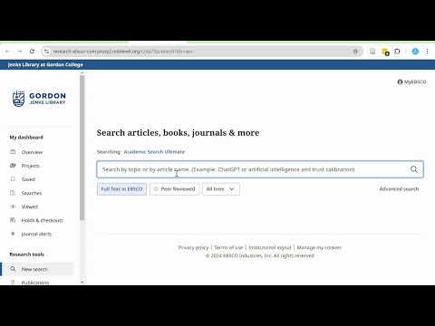 Find Peer-reviewed Sources in Databases