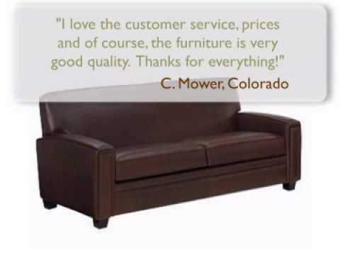 Burton Designer Style Leather Tight Back Queen Sleeper Sofa