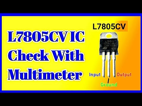 L7805CV IC check with multimeter | 7805 pinout🔥 #l7805cv #checkl7805cv