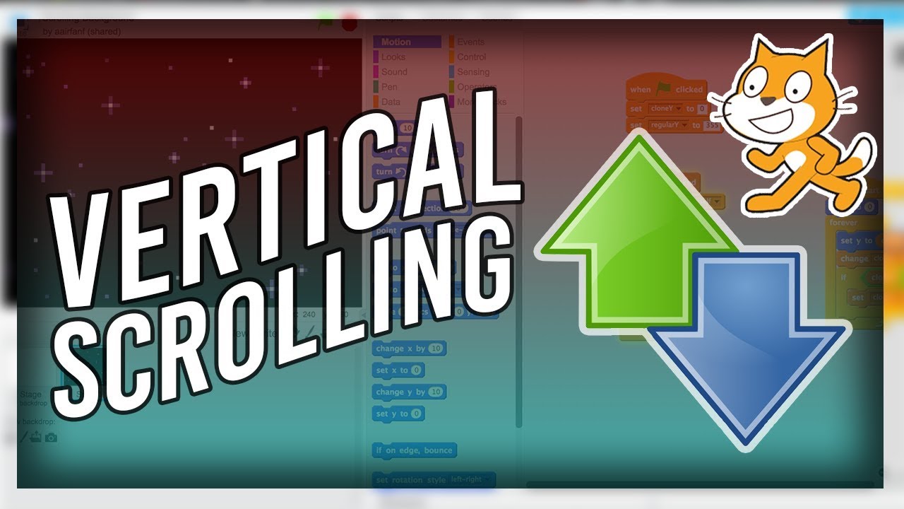 Scratch Tutorial: Basic Vertical Scrolling!