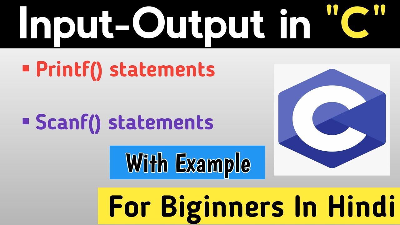 printf() and scanf() function in c programming | input output function in c | learn programming