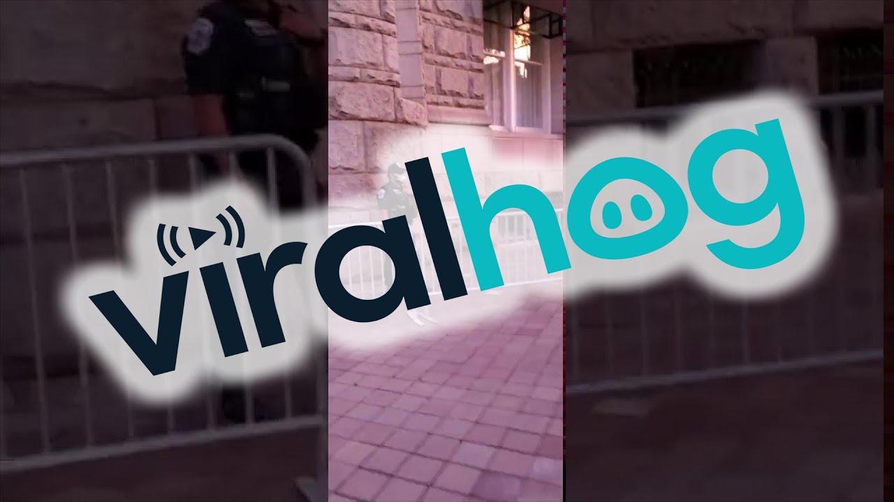 Officer Laughs at Cop Joke || ViralHog